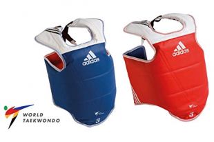 Adidas - Adidas WTF TaeKwonDo Solid Reversible Chest Protector - Large