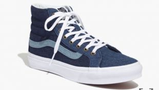 Vans - Vans Sk8 Hi Slim Dark Denim J Crew Madewell