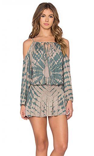 Blue Life - Shirred Waist Open Dress