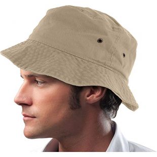 DS - DS Mens 100% Cotton Fishing Hunting Summer Bucket Cap Hat (L/XL ...