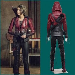 Halloween Red Arrow Thea Quinn Cosplay Costume Classic Party Suit