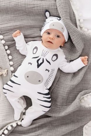 next direct - Buy Monochrome Zebra Dress Up Sleepsuit And Hat (0 18 ...