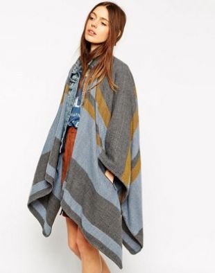 ASOS DESIGN - ASOS Stripe Cape With Pockets