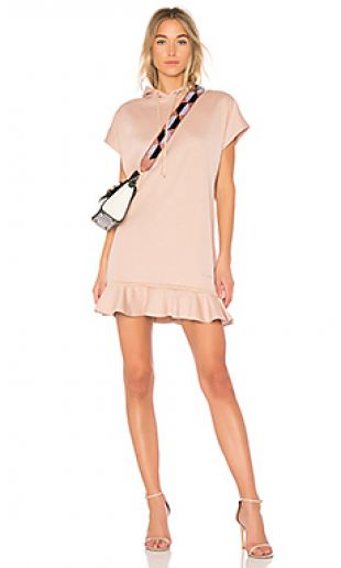 Carven - Hoodie Dress with Ruffles