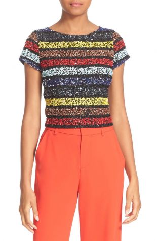 Alice + Olivia - Kelli Sequin Top