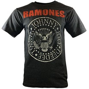 RAMONES - Ramones Men's T-Shirt, Johnny, Joey, Deedee, Tommy, Hey Ho ...