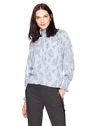 Rebecca Taylor - Rebecca Taylor Women's Longsleeve Rose Metallic Top ...