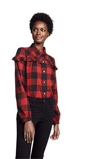 Frame - Ruffle Button Up Shirt