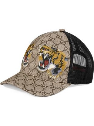 Gucci - Gucci Tigers print GG Supreme baseball hat
