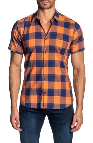 Jared Lang - Jared Lang Trim Fit Check Cotton Sport Shirt | Nordstrom
