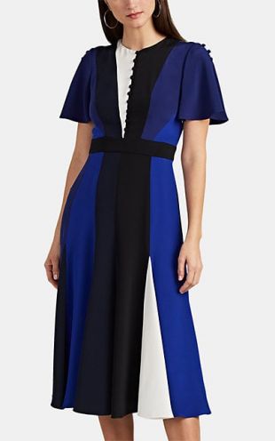 Prabal Gurung - Colorblocked Silk Dress