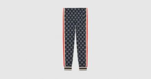 Gucci - Gucci Pantalon de jogging en jacquard GG