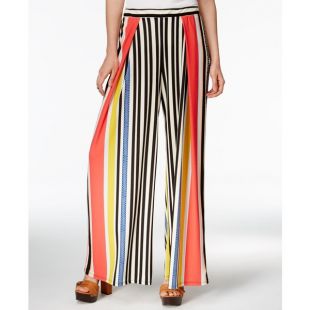 Bar III - Bar Iii Striped Wide-Leg Pants