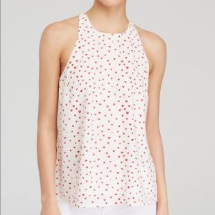 Joie - Brighton Silk Heart Print Tank Top