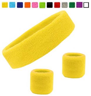 Kenz Laurenz - Kenz Laurenz Sweatband Set Cotton Sports Headband Terry ...
