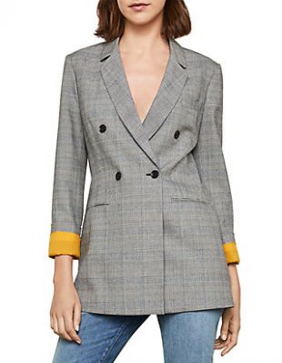 Bcbgmaxazria - Houndstooth Double Breasted Blazer