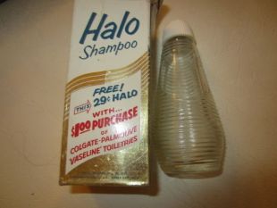 colgate - Vintage New Old Stock Colgate Co. 1950s Glass HALO Shampoo ...