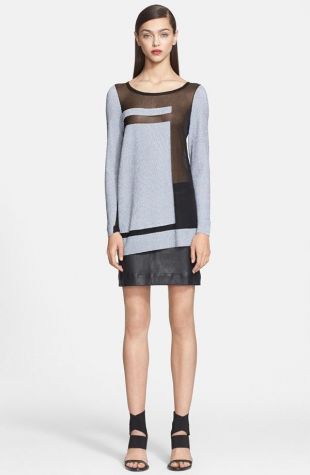 Helmut Lang - pull gris long