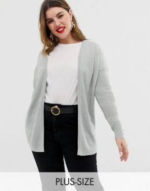 Vero Moda Curve - Vero Moda Curve gray lightweight cardigan