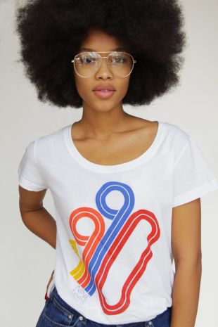ninetees - TEE SHIRT FEMME OLYMP BLANC