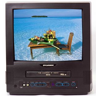 Sylvania SSC130B 13" Television TV/VCR Combo Video Cassette Recorder ...