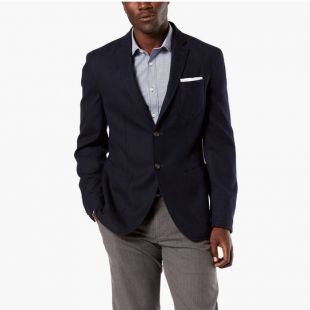 Dockers - Dockers - PREMIUM WORSTED WOOL BLAZER - NAVY