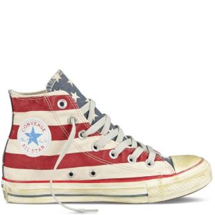 Converse - Converse Chuck Taylor Distressed Flag White Navy Red Womens ...