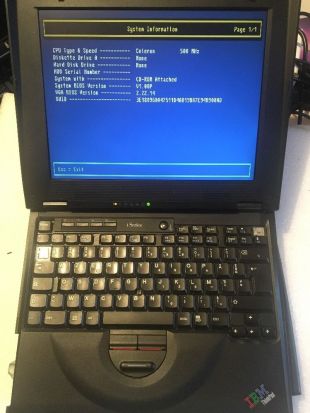 ibm - Vintage IBM Thinkpad iSeries Type 1161-257