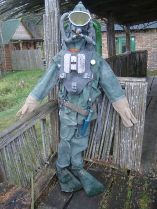 Soviet Russian diving combat diver rebreather Ida71+suit,fins,knife ...