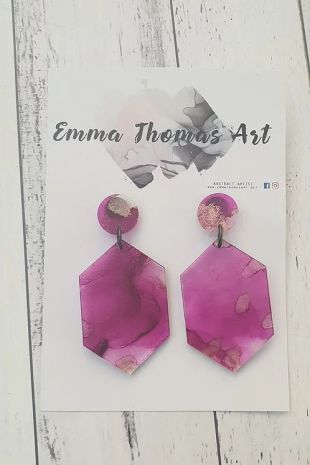Emma Thomas - Art Pentagon Earrings