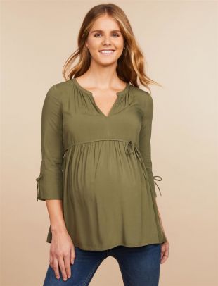 Motherhood Maternity - Sleeve Detail Maternity Top