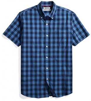 goodthreads - Goodthreads Men's Standard-Fit Short-Sleeve Gingham Plaid ...