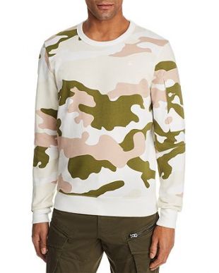 G Star Raw - Stalt Camouflage Crewneck Sweatshirt