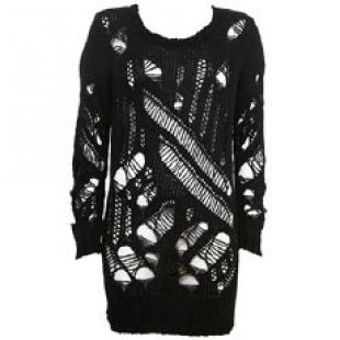 Topshop - Topshop Knitted Ladder Jumper