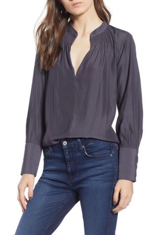 chelsea28 - Smocked Neck Top