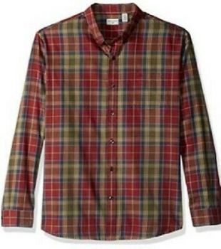 Dockers - Dockers Men's Long Sleeve Safari Plaid Teased Twill Woven ...