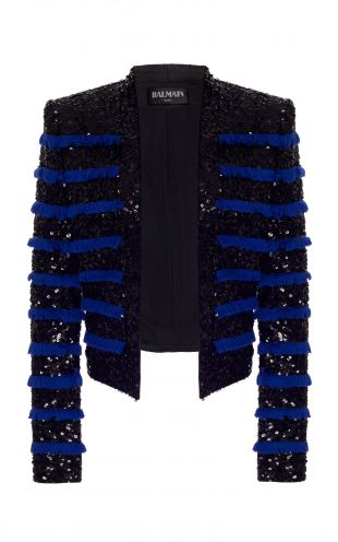 Balmain - Balmain Sequined Fringe Jacket