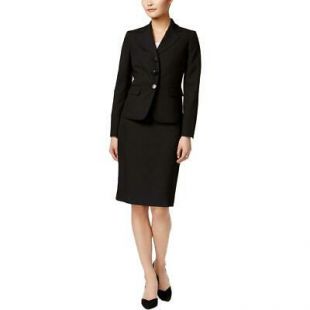 Suit Womens Black Work Wear Professional Office Skirt Suit