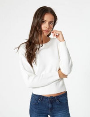 Jennyfer - Jennyfer Pull toucher cachemire écru femme