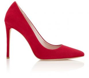 Rebecca Lipstick - Bright Red Pointed Court Shoe