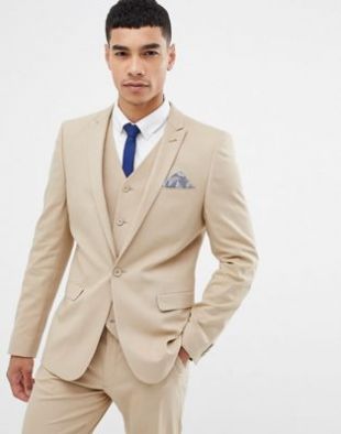 ASOS DESIGN - ASOS DESIGN skinny suit jacket in camel | ASOS