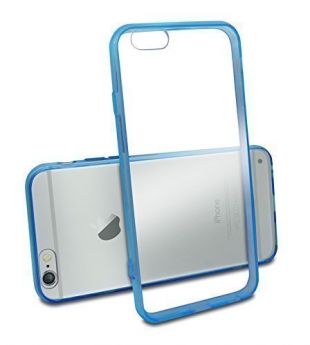 iphone - iPhone 6 6S Clear Rim Cases - Light Blue