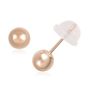 Shop LC Delivering Joy - 14K Yellow Gold Stud Solitaire Earrings Gift ...