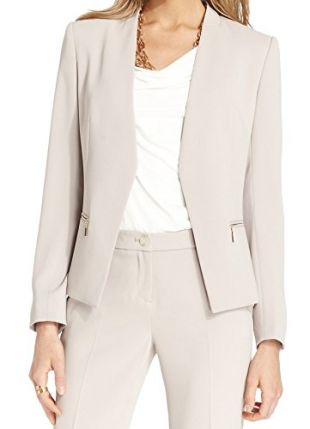 Ivanka Trump - Ivanka Trump Women's Open Fly A Way Jacket, Blush Pink, 4