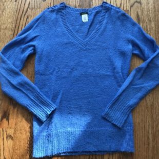 J.Crew - Cornflower Blue V Neck Sweater