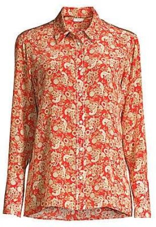 Sandro - Lanni Paisley Print Western Shirt