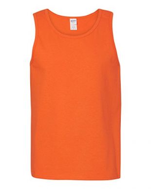 gildan - Gildan Mens Heavy Cotton Tank Top (G520) -Orange -L