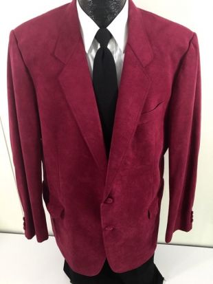 BestVintageClothes - Bespoke Hommes Violet Red Sport Coat Maroon Dinner ...