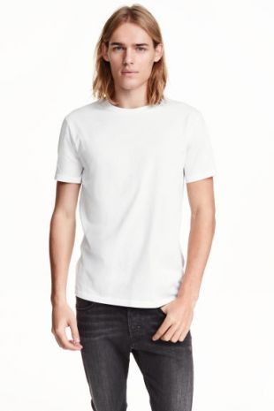 H&M - Basic T-shirt White Men
