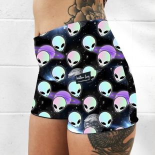 HoodlumFang - Aliens plier sur le short. Short en pole Dance. Pôle ...